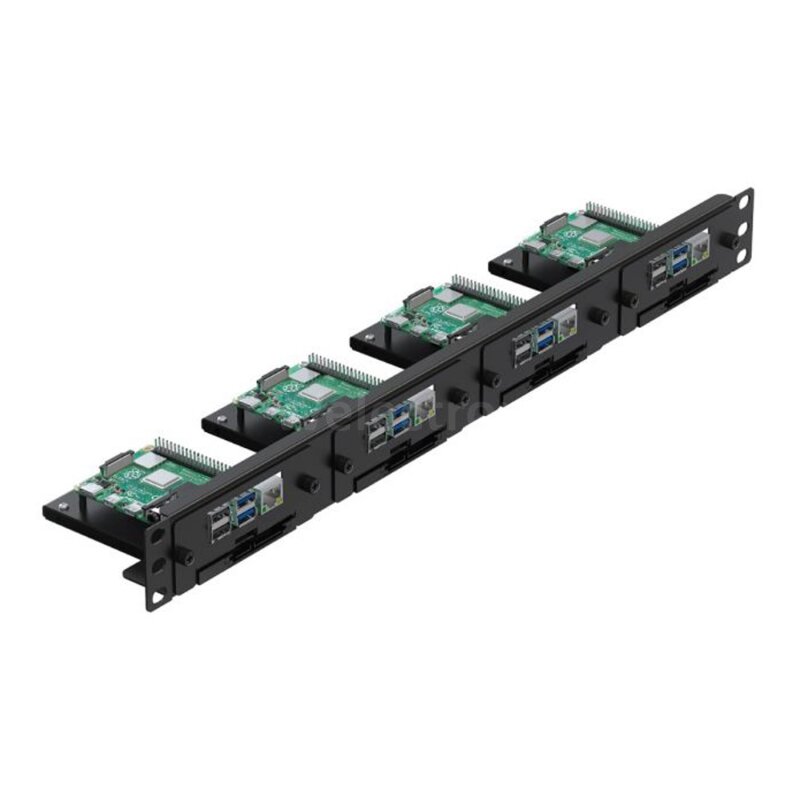 UCTRONICS U6261 19? 1U Raspberry Pi Rack Mount with SSD Mounting Brac