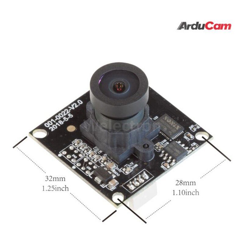 Arducam UB0233 5MP Wide Angle USB Camera for Computer, 47,90