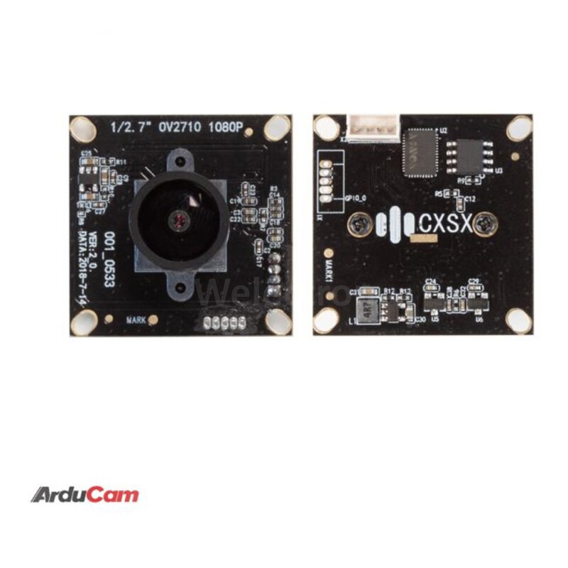 Arducam UB0234 2MP Wide Angle USB2.0 Camera Board with M12 Lens, 41,9