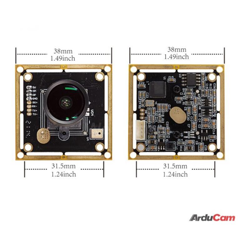 Arducam UB0239 8MP IMX179 with 150° Wide Angle M12 Lens Camera Mo