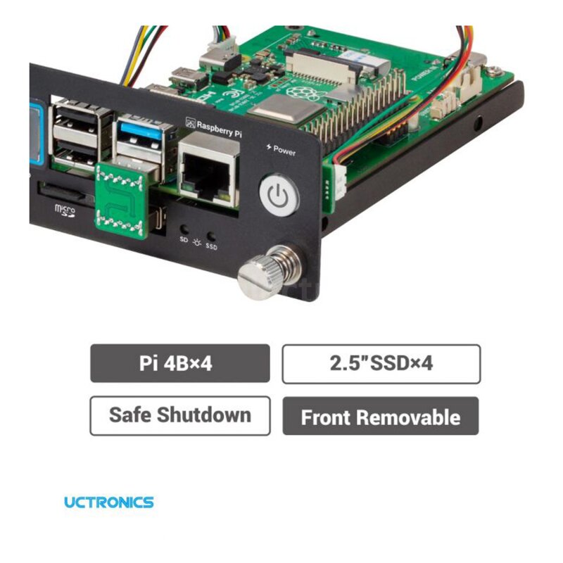UCTRONICS RM0004 Pi Rack Pro for Raspberry Pi 4B, 339.00