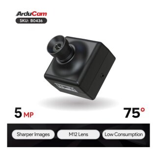 Arducam B0436 Mega 5MP SPI Camera Module with M12 Lens for Any Microc