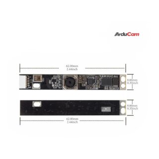 Arducam B0441 5MP Autofocus USB Camera Module with Single Microphone