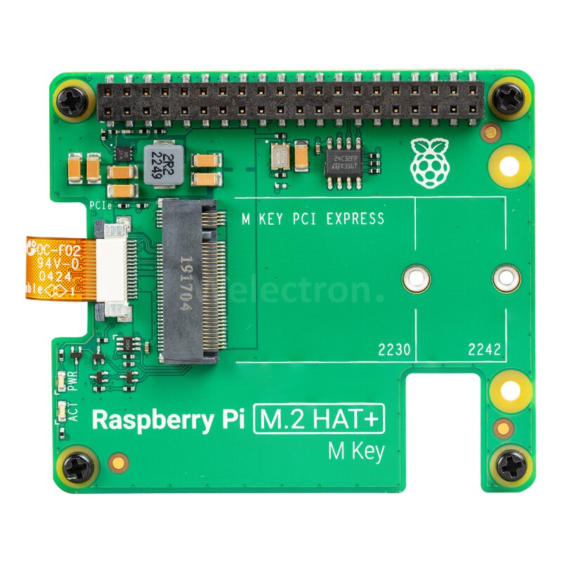 Offizielles Raspberry Pi M.2 HAT+ für Pi 5, 13,90 € - Welec