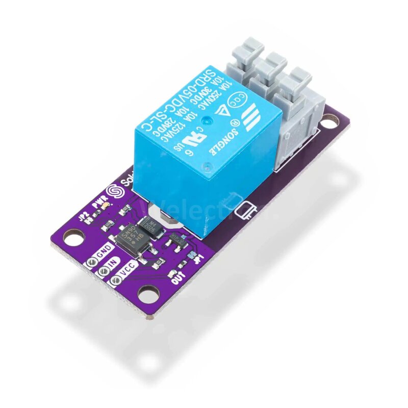 Soldered 333024 1-channel relay board, 3.90