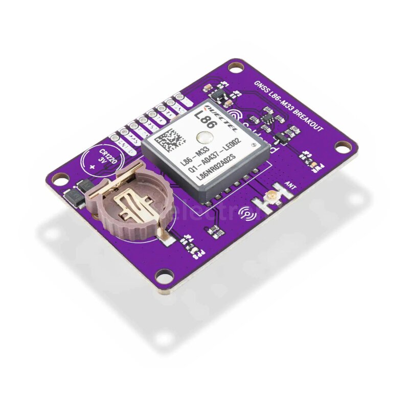 Soldered 333201 GNSS GPS L86-M33 breakout, 27.90