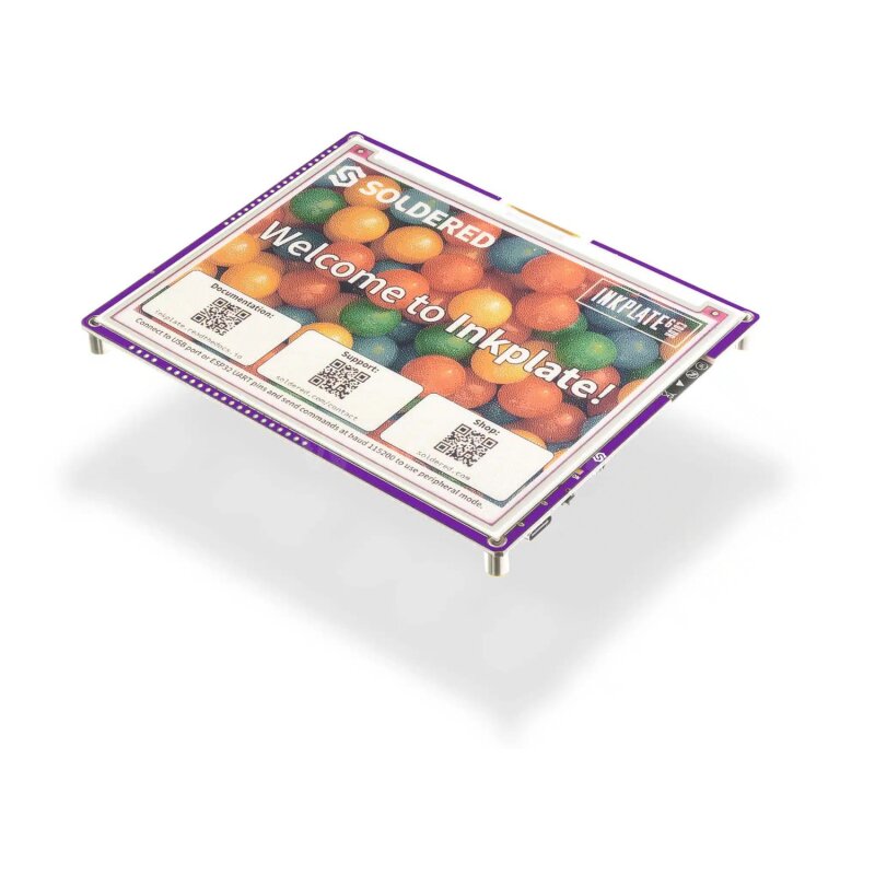 Soldered Inkplate 6COLOR - Platine mit dem mehrfarbigen E-Paper, 109,