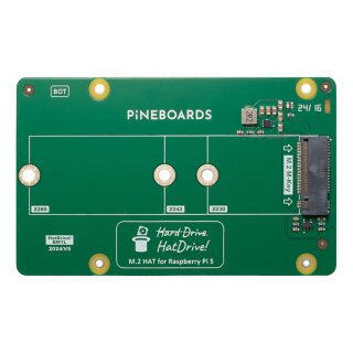 Pineboards BM1L HatDrive! Bottom NVMe Adapter for Raspberry Pi 5, 23.