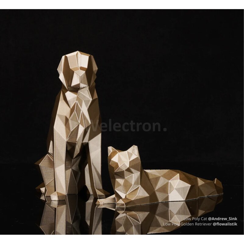 Bambu Lab PLA Metal Filament on Spool 13400 Iridium Gold Metallic, 27