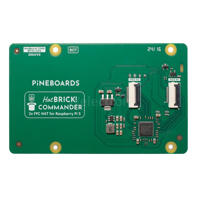 Pineboards BF2L-G2S HatBRICK! Commander Dual PCIe Adapter for Raspber