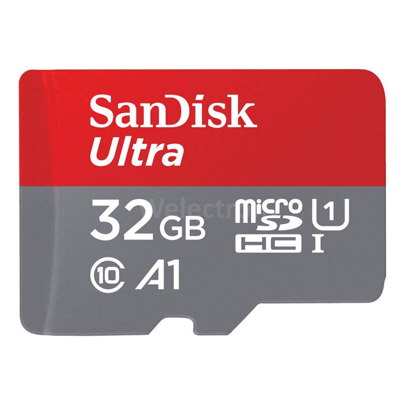 SanDisk SDSQUA4-032G-GN6MA Ultra microSD Card 32 GB (98 MB/s), 5.50